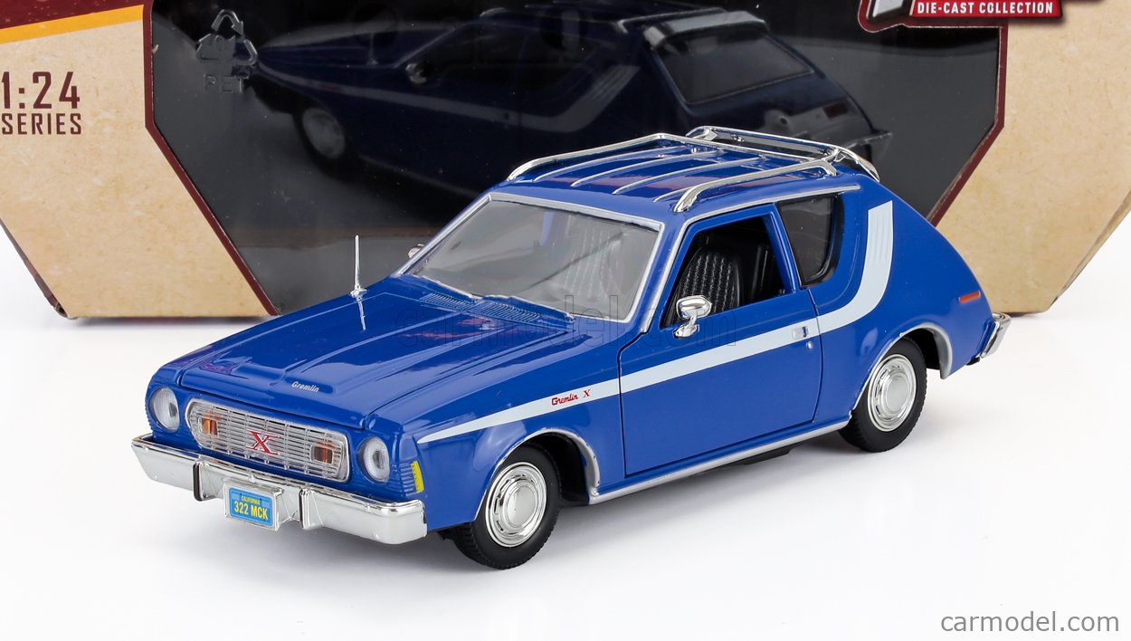 MOTOR-MAX 79045 Scale 1/24 | AMC GREMLIN X 1974 BLUE