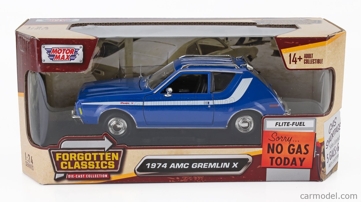 MOTOR-MAX 79045 Scale 1/24 | AMC GREMLIN X 1974 BLUE