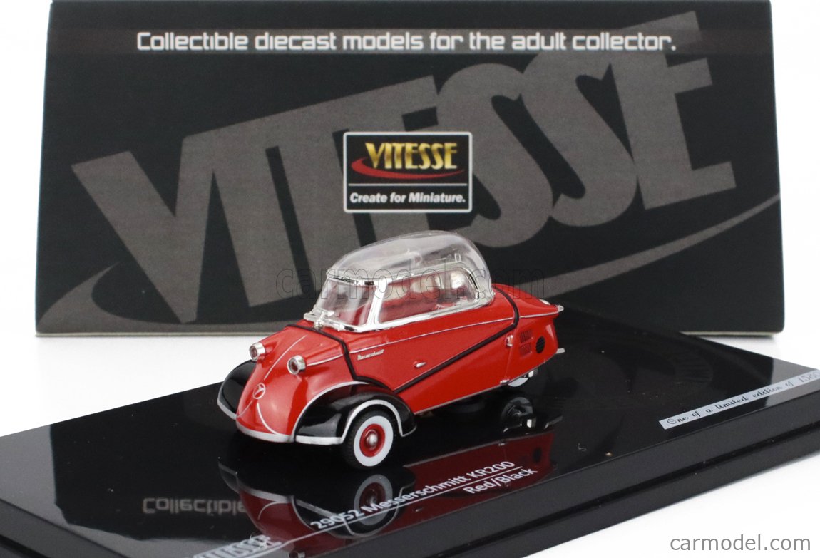 VITESSE 29052 Escala 1/43 | MESSERSCHMITT KR200 1956 RED BLACK
