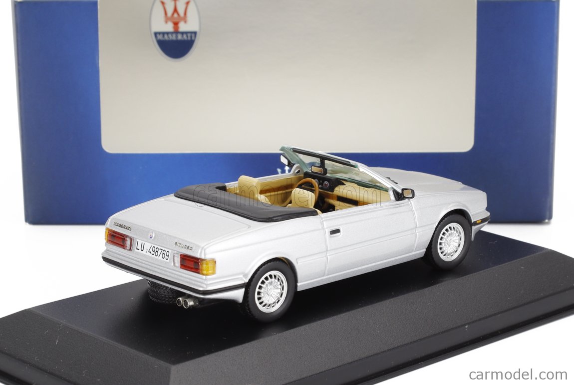 IXO-MODELS CLC059 Scale 1/43 | MASERATI BITURBO SPIDER 1985 SILVER