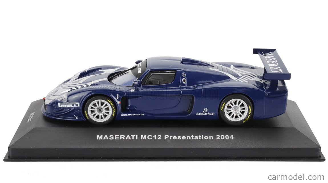 IXO-MODELS MOC043 Scale 1/43 | MASERATI MC12 PRESENTATION 2004 BLUE SILVER