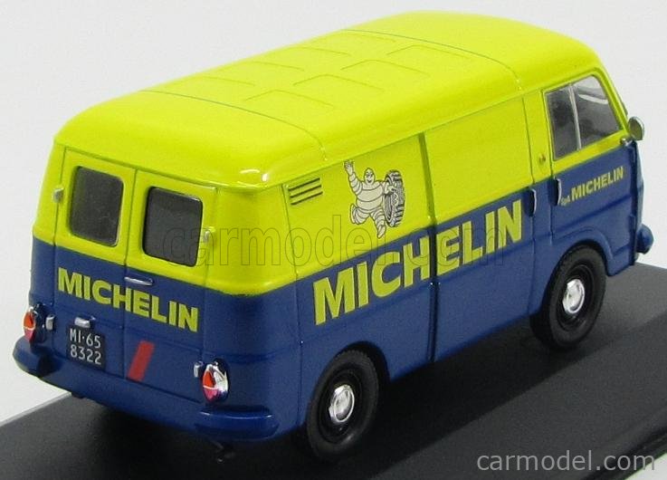 EDICOLA ACVPE011 Scale 1/43 | FIAT 1100T VAN MICHELIN 1962 YELLOW BLUE