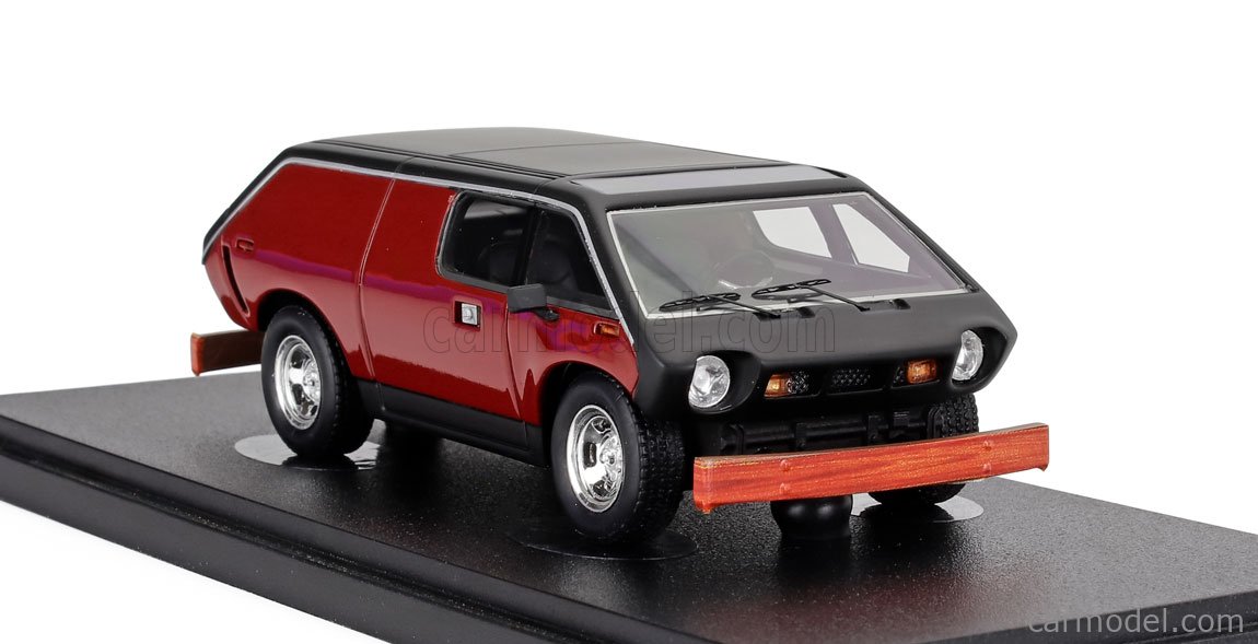 AVENUE43 ATC60142 Echelle 1/43 | BRUBAKER BOX VAN USA 1972 RED BLACK