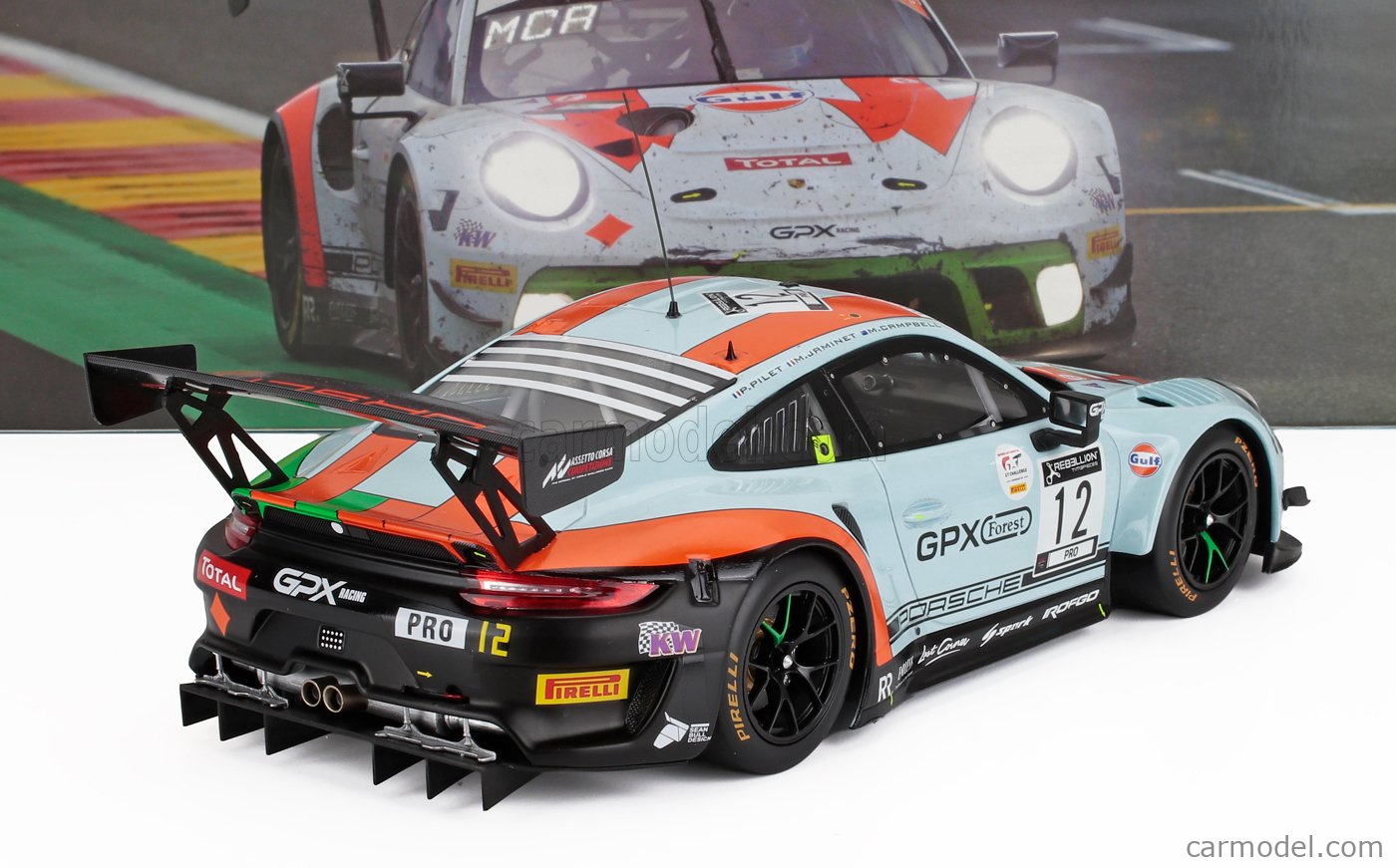 IXO-MODELS LEGT18- 20012 Scale 1/18 | PORSCHE 911 991-2 GT3 R TEAM GPX ...