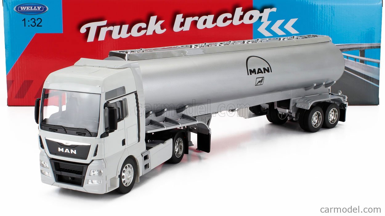 WELLY WE32652W Scale 1/32 | MAN TGX 18.440 XXL TANKER TRUCK 2019 WHITE ...