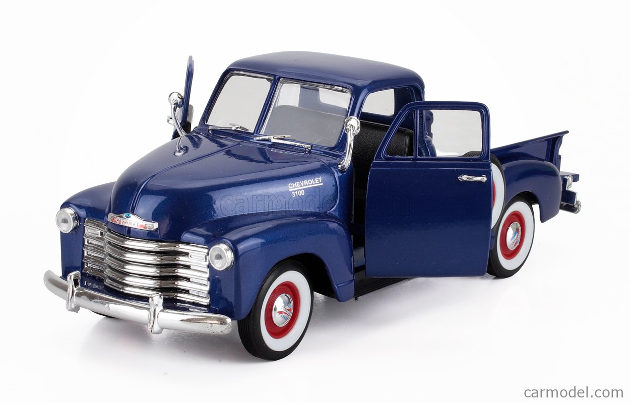 WELLY WE22087W-MJ-BL Scale 1/24 | CHEVROLET 3100 PICK-UP 1953 BLUE MET