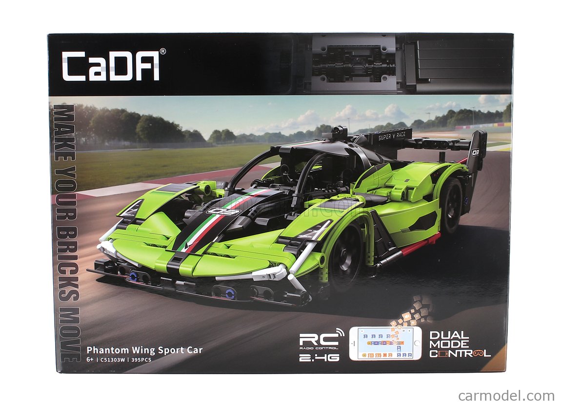 CADA DBLC51303W Escala 1/16 | CADA RC PHANTOM WING SPORT CAR - 395 pcs ...
