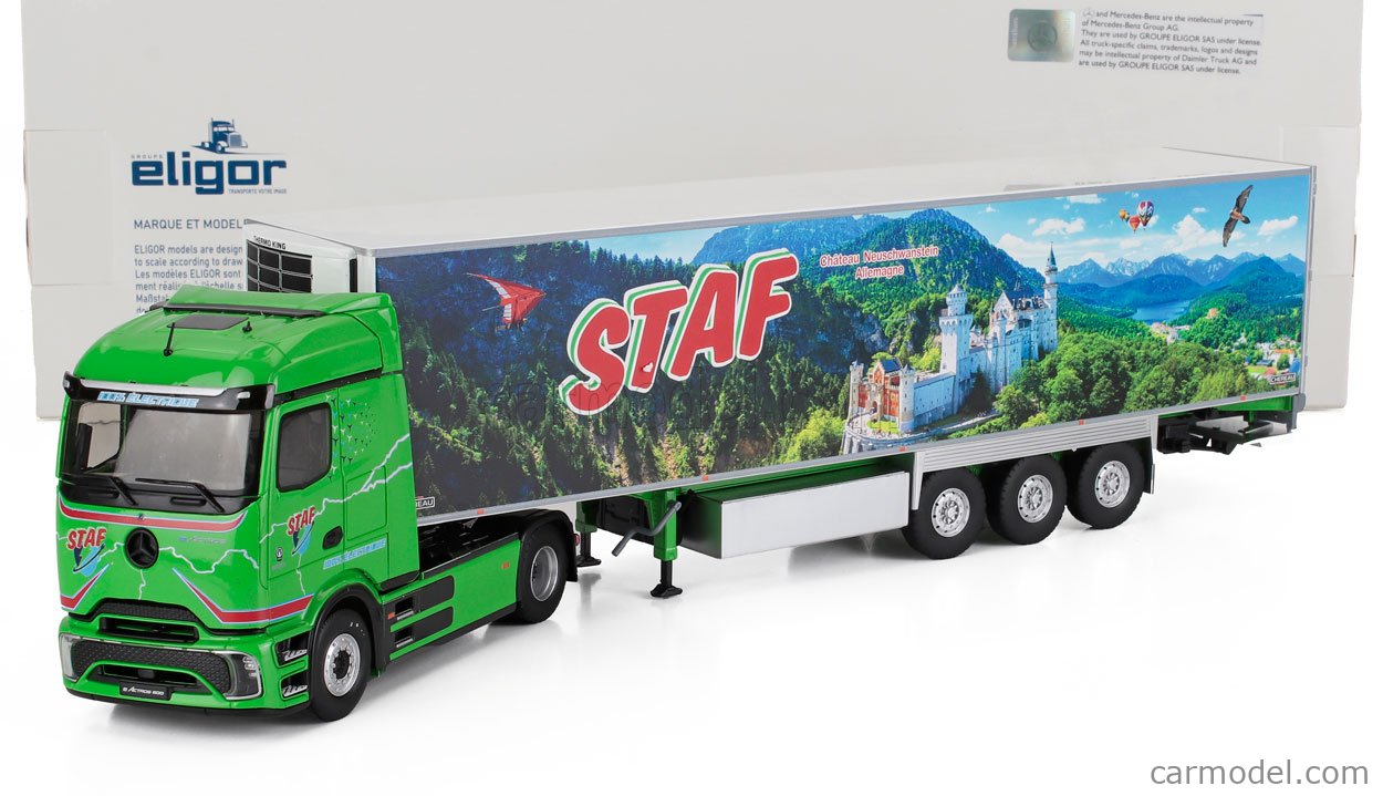 ELIGOR 118599 Scale 1/43 | MERCEDES BENZ E-ACTROS 600 TRUCK SEMI-FRIGO ...