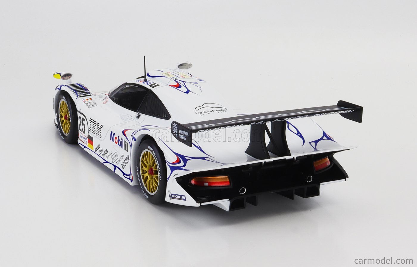 WERK83 195373 Scala 1/18 | PORSCHE DAMAGE CARD BOX - 911 GT1-98 3.2L TURBO TEAM PORSCHE AG MOBIL ...