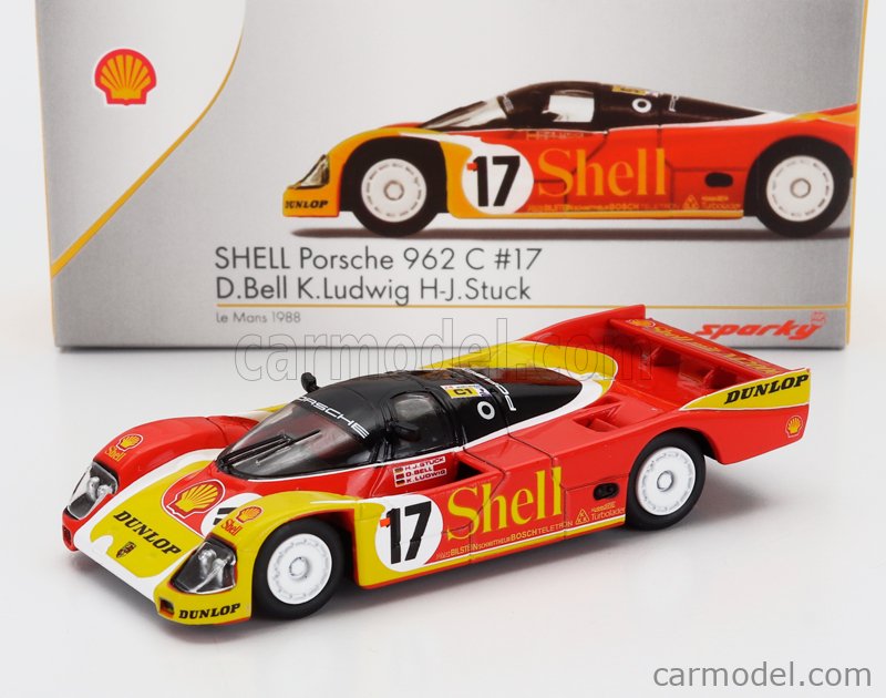 SPARK-MODEL 195431 Escala 1/64 | PORSCHE DAMAGE CARD BOX - 962C 2.8L ...