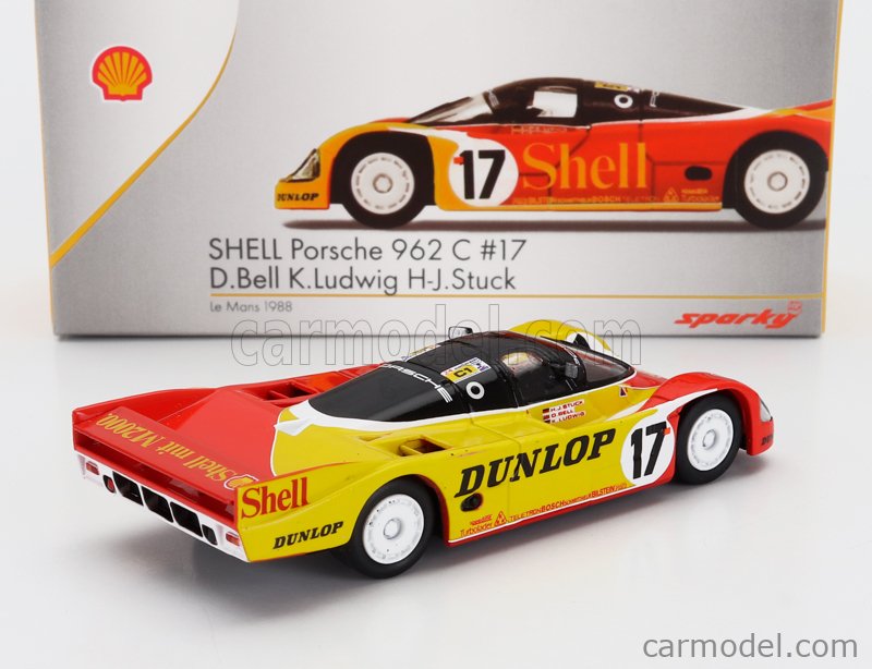 SPARK-MODEL 195431 Escala 1/64 | PORSCHE DAMAGE CARD BOX - 962C 2.8L ...