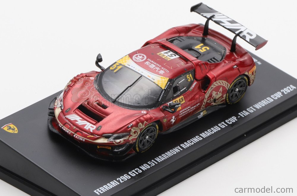 LOOKSMART LS64013 Echelle 1/64 | FERRARI 296 GT3 3.0L TURBO V6 TEAM ...