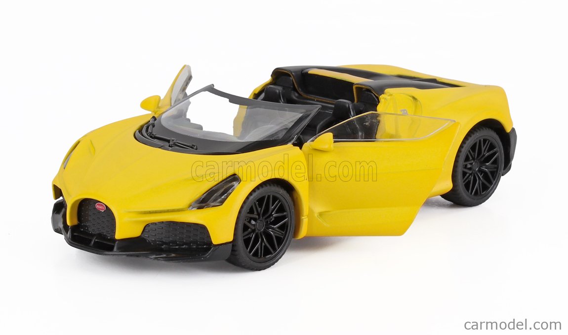 RE-EL TOYS 0816Y Scale 1/43 | BUGATTI MISTRAL W16 2023 YELLOW