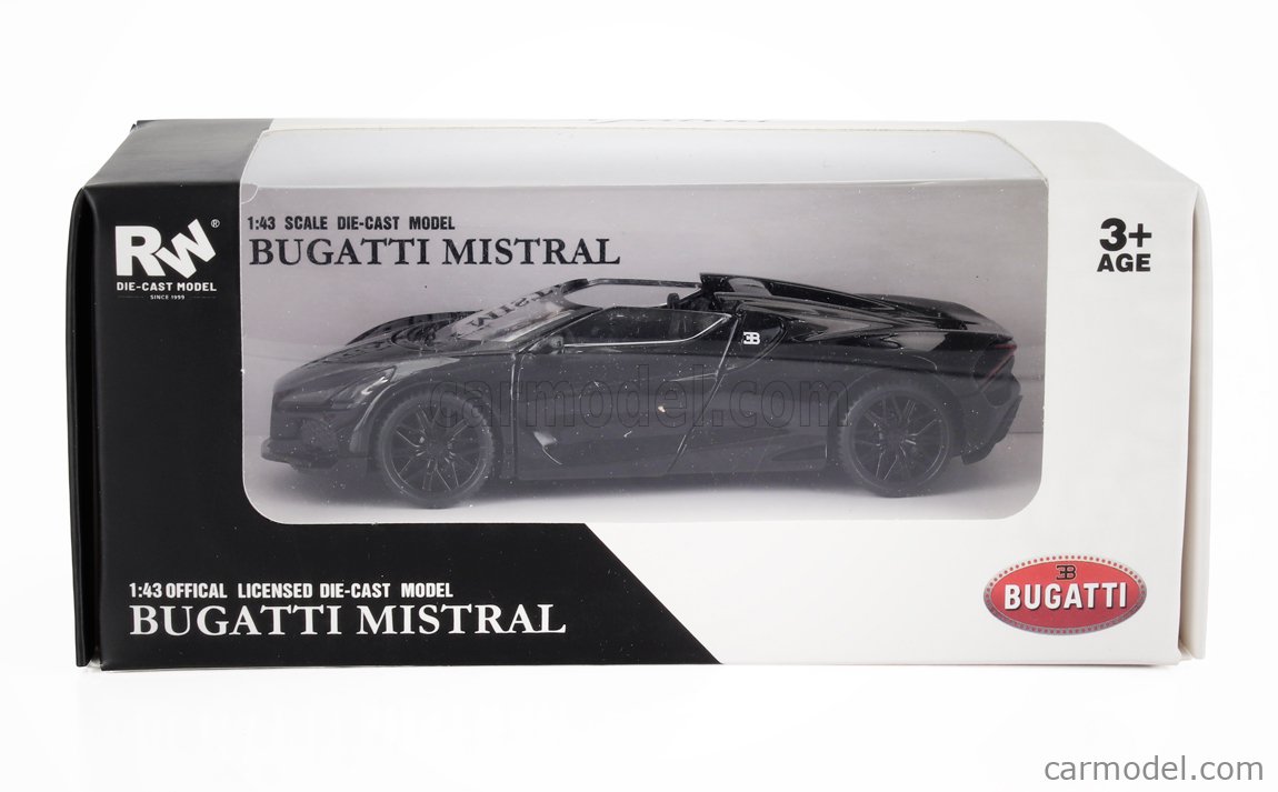 RE-EL TOYS 0816BK Scala 1/43 | BUGATTI MISTRAL W16 2023 BLACK