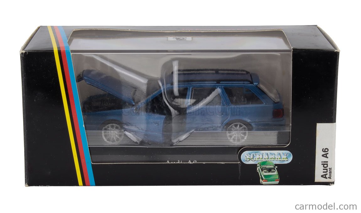 SCHABAK 1056 Scala 1/43 | AUDI A6 AVANT SW STATION WAGON 1996 BLUE MET