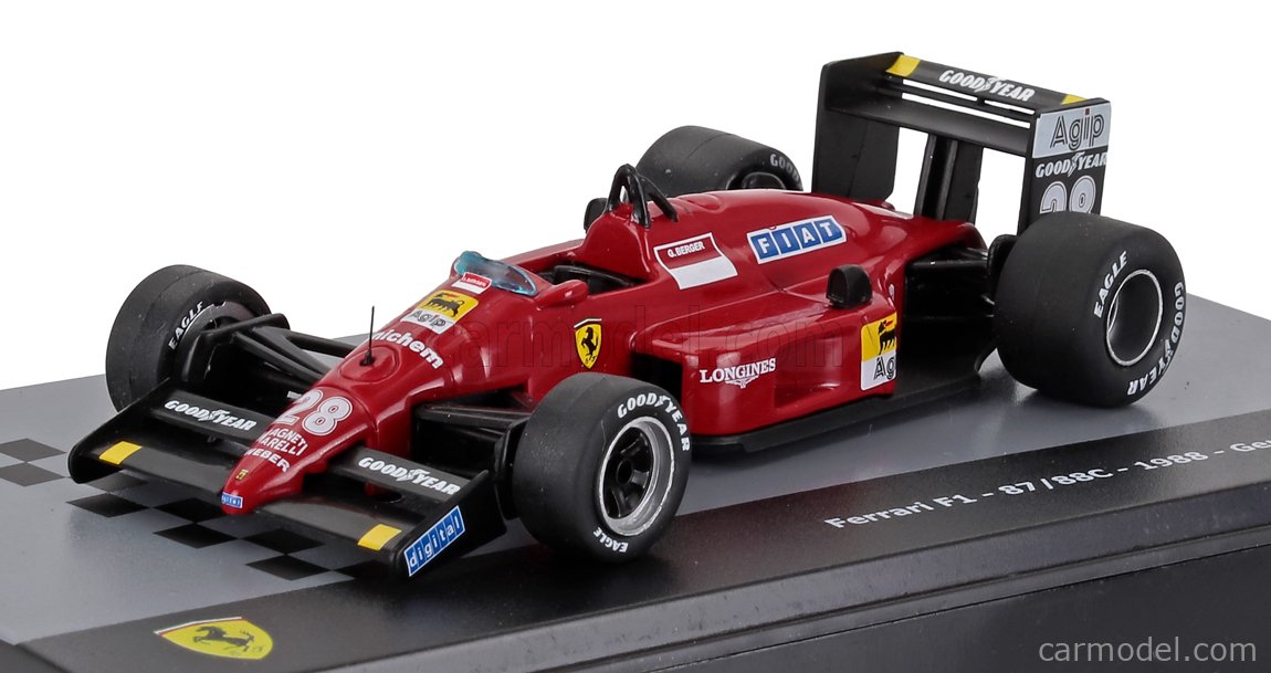 EDICOLA MX7ALA0036 Scale 1/43 | FERRARI F1 87/88C N 28 SEASON 1988 ...