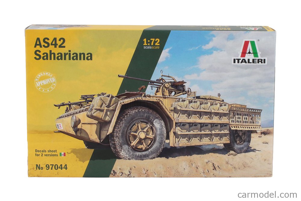 ITALERI IT97044 Scale 1/72 | FIAT SAHARIANA AS42 TANK MILITARY 1942