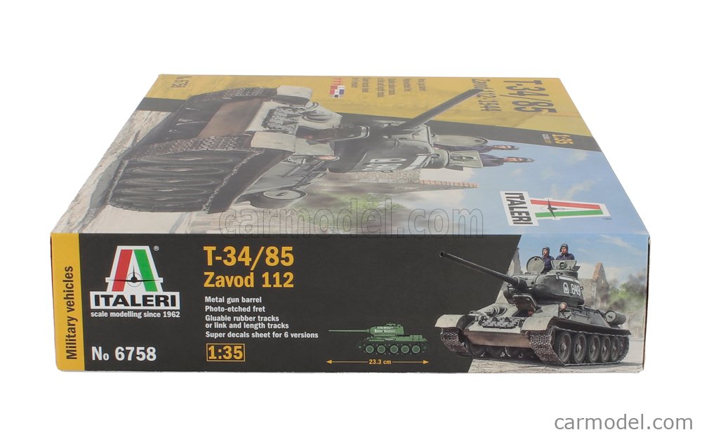 ITALERI IT6758 Scale 1/35 | TANK T34/85 ZAVOD 112 MILITARY 1944