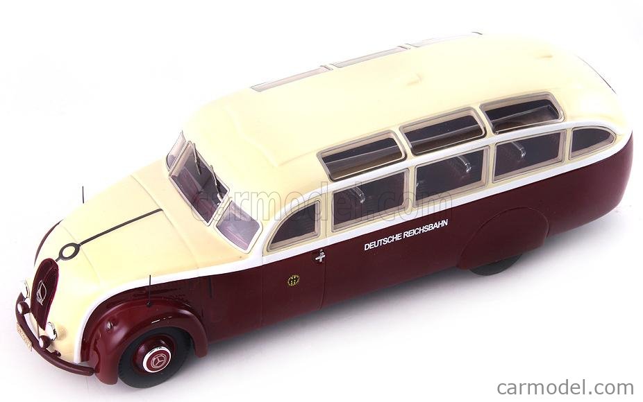 AUTOCULT ATC10015-2 Echelle 1/43 | MERCEDES BENZ LO 3100 UERDINGEN AUTOBUS GERMANY 1935 IVORY RED