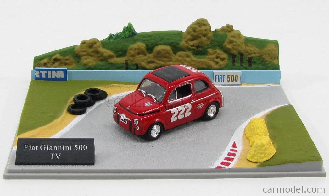 EDICOLA 500STORYn22 Echelle 1/43 | FIAT 500 TV GIANNINI N 222 VIRGILIO RED