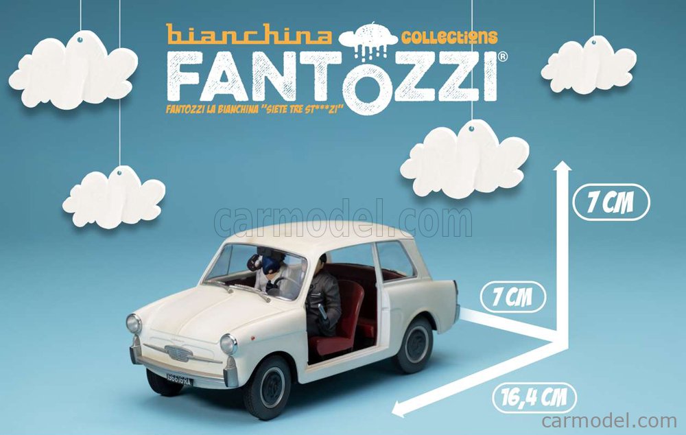 CLC-MODELS 110732 Scale 1/18 | AUTOBIANCHI 4 POSTI - CON FANTOZZI E LA ...