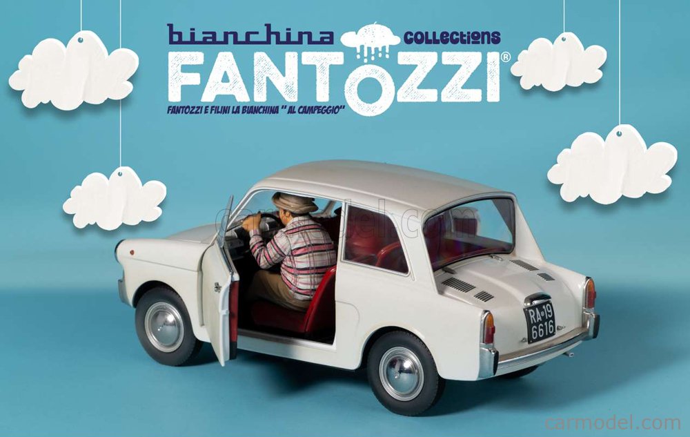 CLC-MODELS 110733 Scala 1/18 | AUTOBIANCHI 4 POSTI - CON FANTOZZI E ...
