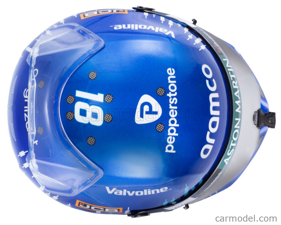 MINI HELMET MH2506 Scale 1/2 | STILO CASCO HELMET F1 LANCE STROLL TEAM ASTON MARTIN ARAMCO ...