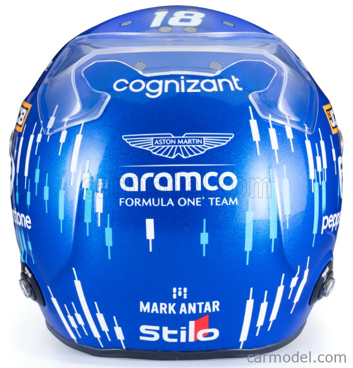 MINI HELMET MH2506 Scale 1/2 | STILO CASCO HELMET F1 LANCE STROLL TEAM ASTON MARTIN ARAMCO ...