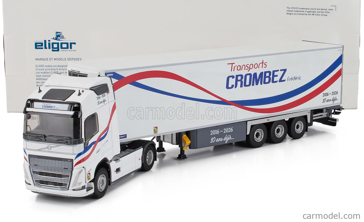 ELIGOR 118528 Scala 1/43 | VOLVO FH TRUCK SEMI-FRIGO CROMBEZ TRANSPORTS ...