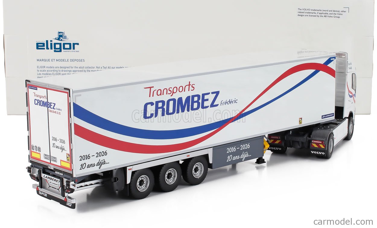 ELIGOR 118528 Scala 1/43 | VOLVO FH TRUCK SEMI-FRIGO CROMBEZ TRANSPORTS ...
