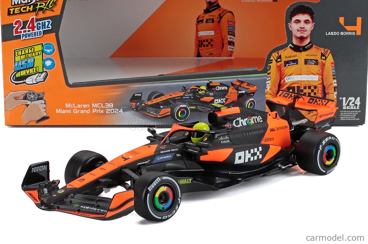 MAISTO 82359-RC Masstab: 1/24 | McLAREN F1 MCL38 TEAM MCLAREN N 4 ...