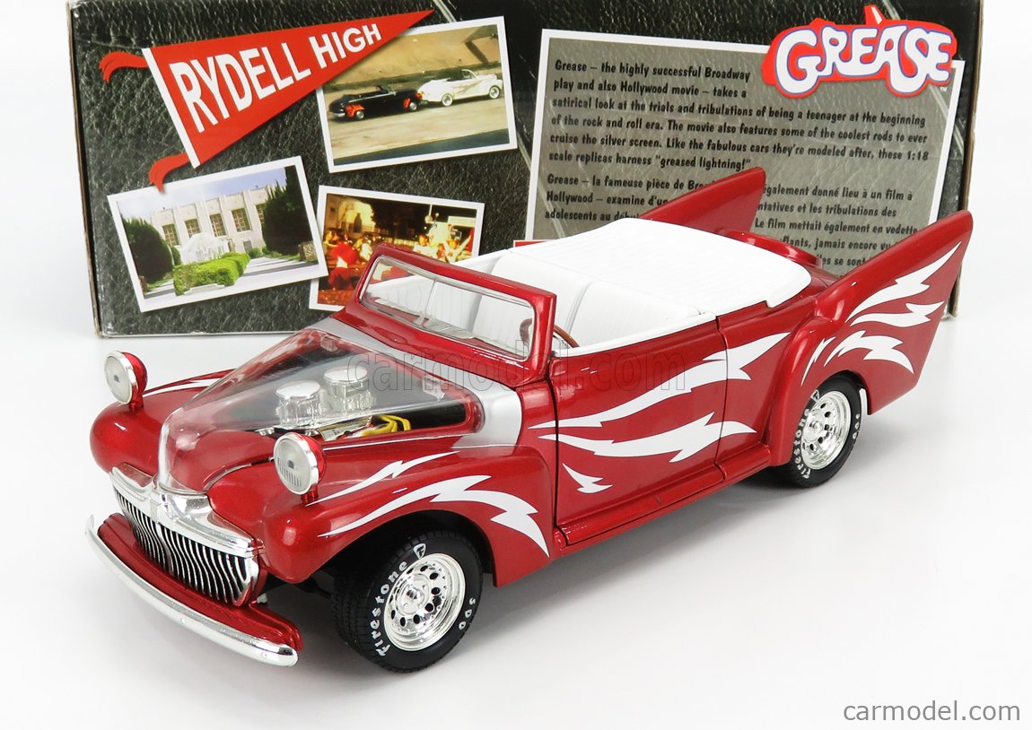 ERTL 33544 Scale 1/18 | GREASE GREASED LIGHTNING CABRIOLET 1978 RED MET