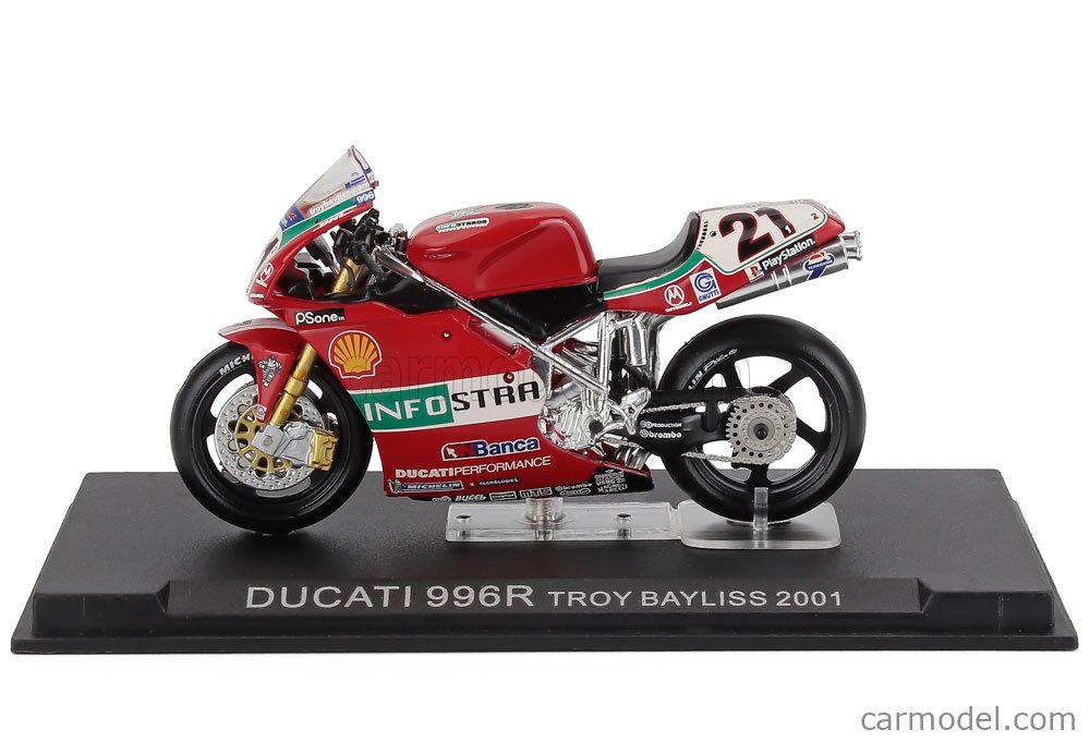 EDICOLA GMDCCOL043 Scale 1/24 | DUCATI 998R TEAM INFOSTRADA N 21 WORLD ...
