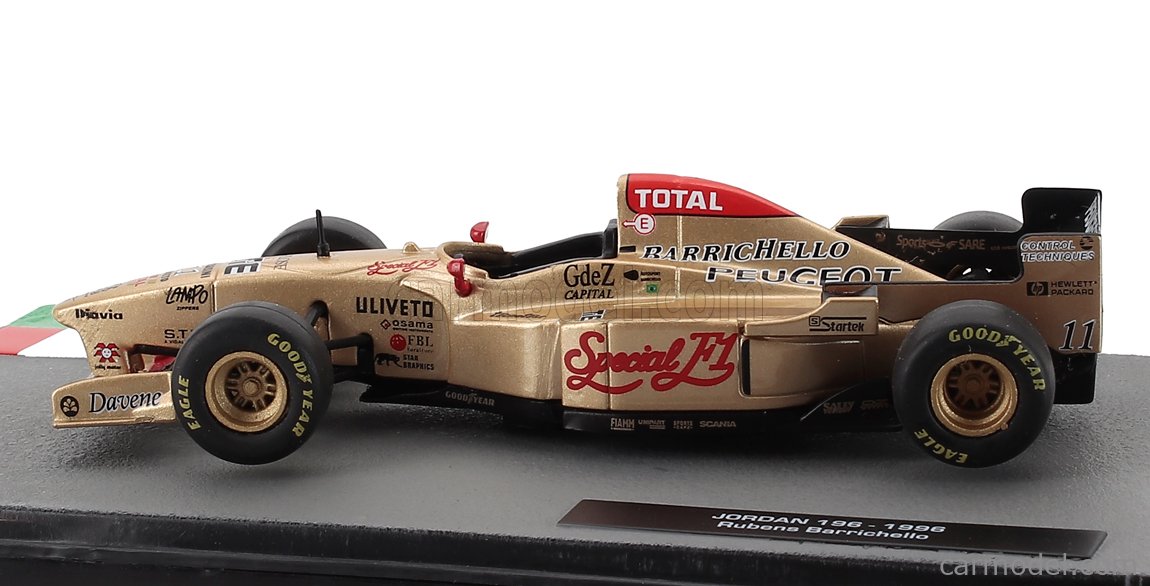 EDICOLA FORMULA1AUTOCOL145 Masstab: 1/43 | JORDAN F1 196 PUEGEOT N 11 ...
