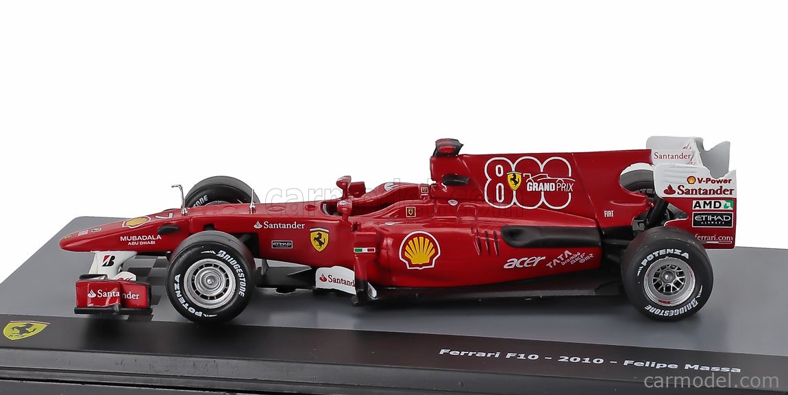 EDICOLA MX7ALA0055 Echelle 1/43 | FERRARI F1 F10 N 7 (800th GP) TURKISH ...