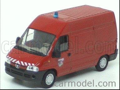SOLIDO 2191 Scale 1/50 | PEUGEOT BOXER VAN - FIRE ENGINE RED
