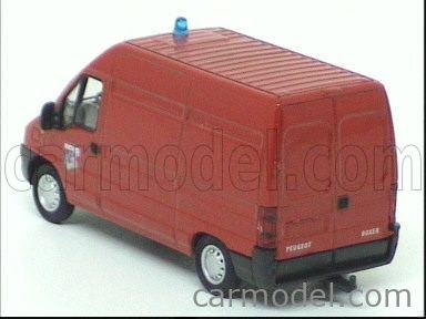 SOLIDO 2191 Scale 1/50 | PEUGEOT BOXER VAN - FIRE ENGINE RED