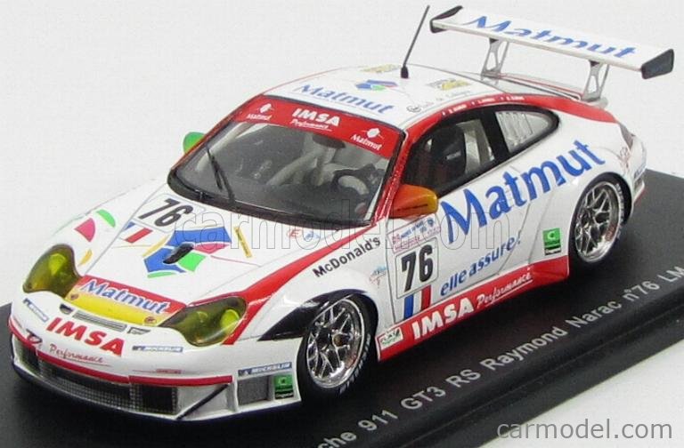 SPARK-MODEL S0913 Scale 1/43 | PORSCHE 911 996 GT3 RS TEAM RAYMOND ...