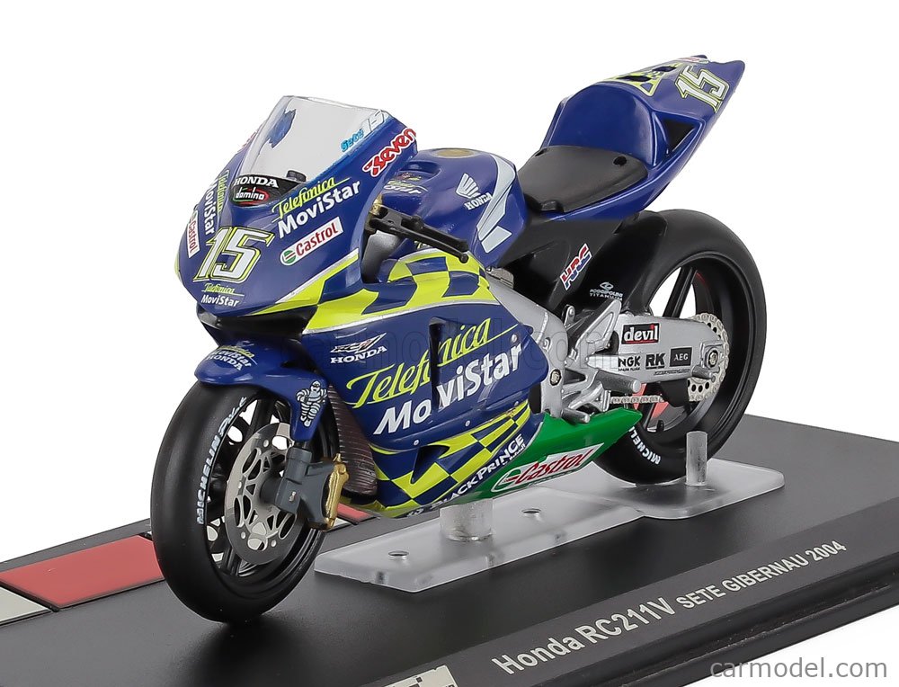 EDICOLA MGPCOL023 Scala 1/24 | HONDA RC211V TELEFONICA MOVISTAR N 15 SEASON MOTOGP 2004 SETE ...