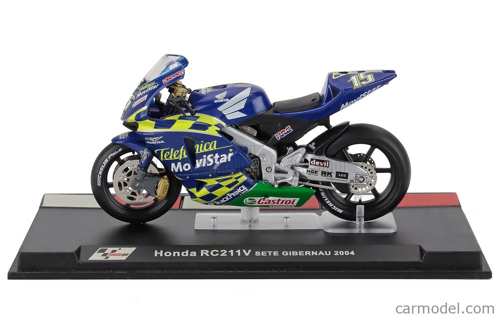 EDICOLA MGPCOL023 Scala 1/24 | HONDA RC211V TELEFONICA MOVISTAR N 15 SEASON MOTOGP 2004 SETE ...