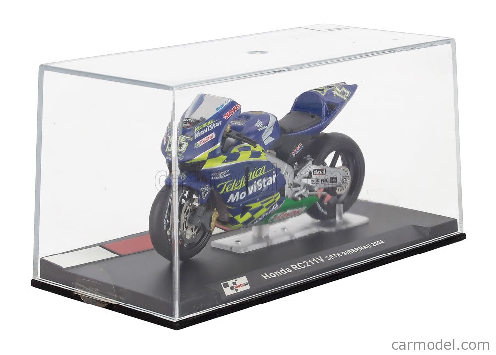 EDICOLA MGPCOL023 Scala 1/24 | HONDA RC211V TELEFONICA MOVISTAR N 15 SEASON MOTOGP 2004 SETE ...
