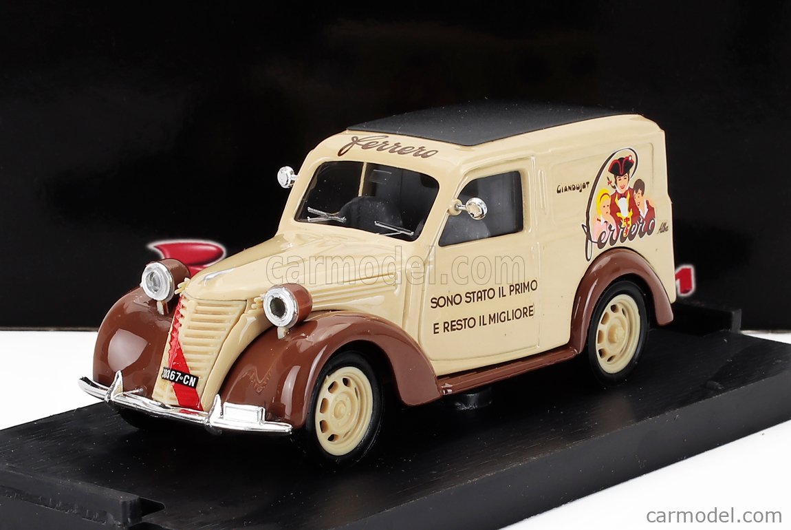 BRUMM R373 Scale 1/43 | FIAT 1100 VAN FURGONE FERRERO CUNEO 1950 BEIGE ...