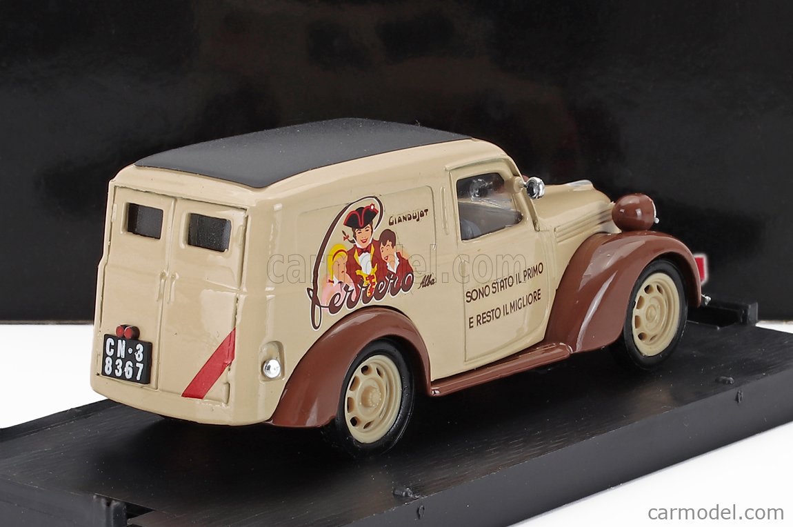 BRUMM R373 Scale 1/43 | FIAT 1100 VAN FURGONE FERRERO CUNEO 1950 BEIGE ...