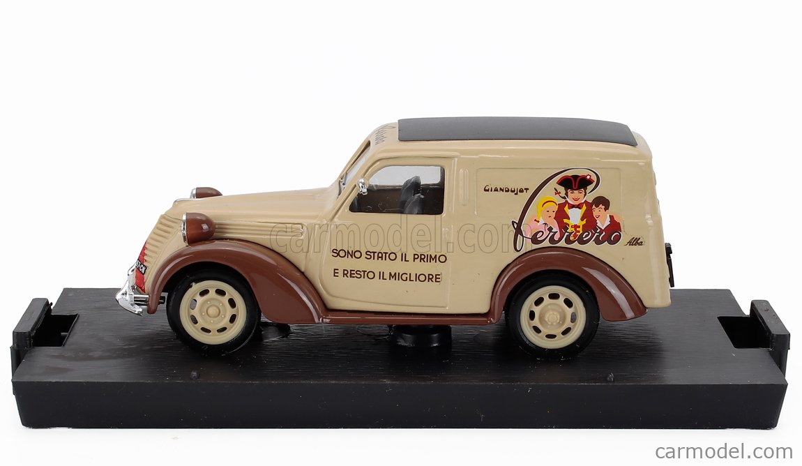 BRUMM R373 Scale 1/43 | FIAT 1100 VAN FURGONE FERRERO CUNEO 1950 BEIGE ...