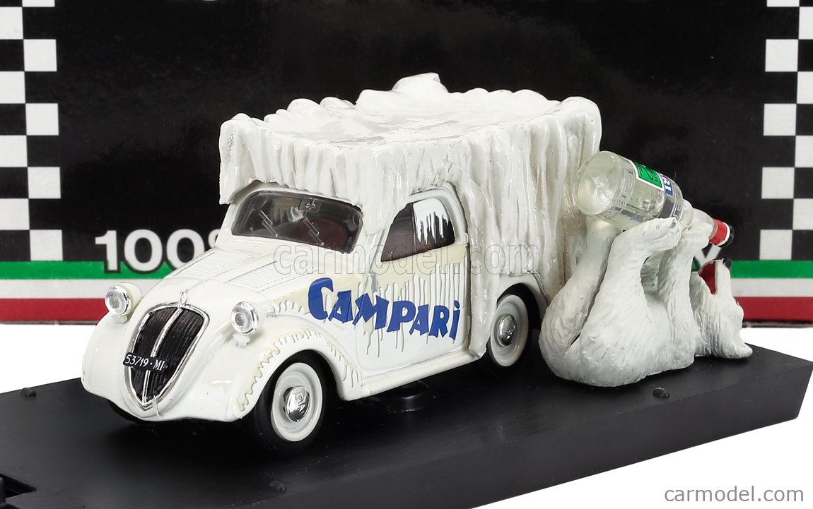 BRUMM R450 Scale 1/43 | FIAT 500 FURGONCINO VAN CAMPARI 1950 IVORY