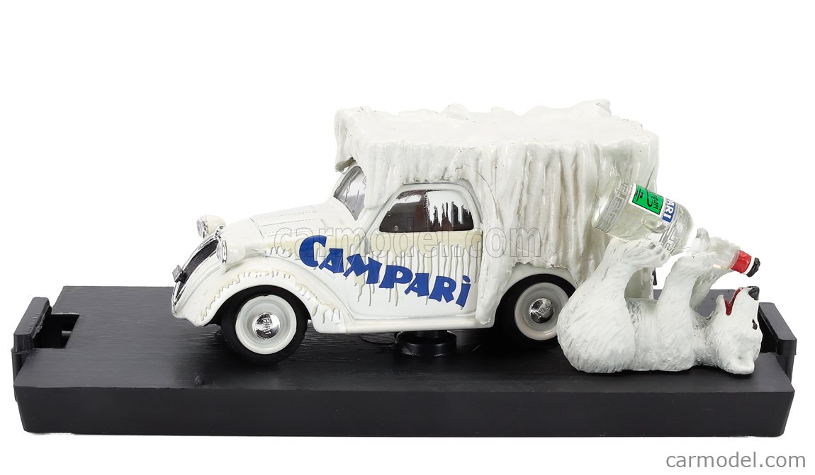 BRUMM R450 Scale 1/43 | FIAT 500 FURGONCINO VAN CAMPARI 1950 IVORY