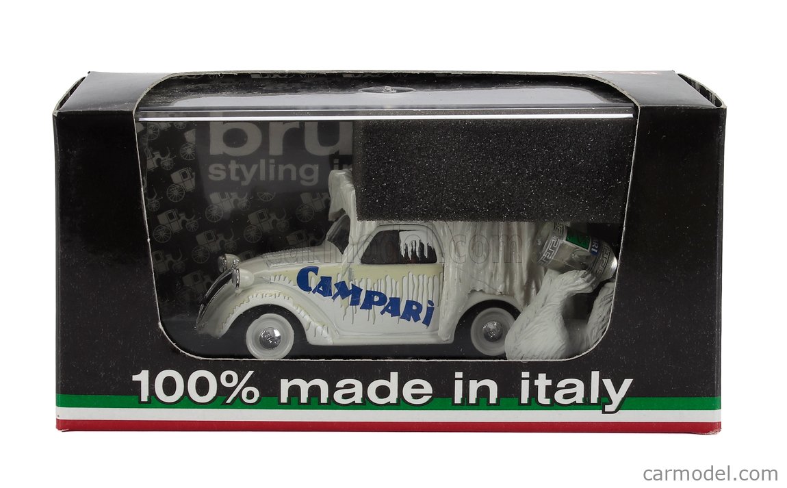 BRUMM R450 Scale 1/43 | FIAT 500 FURGONCINO VAN CAMPARI 1950 IVORY