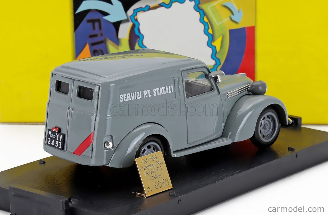 BRUMM PROM PROM Echelle 1/43 | FIAT 1100E VAN POSTE ITALIANE 1947 GREY