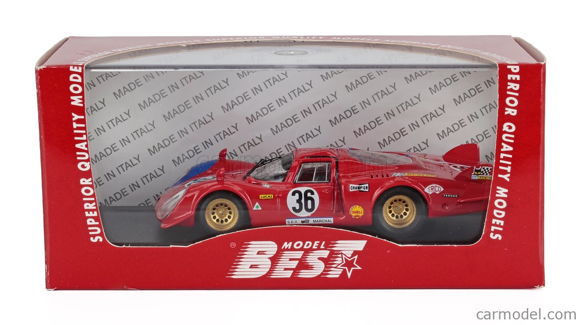 BEST-MODEL 9351 Scale 1/43 | ALFA ROMEO T33.2 2.5L V8 TEAM VDS RACING ...