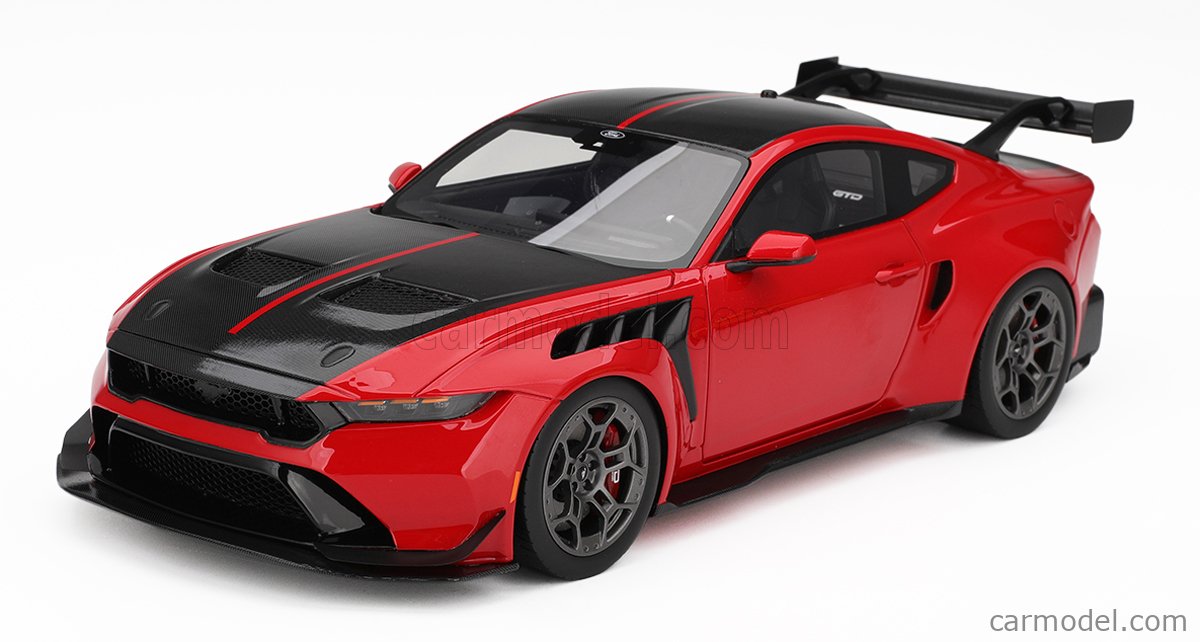 TRUESCALE TS0674 Scale 1/18 | FORD USA MUSTANG GTD COUPE 2025 RED BLACK